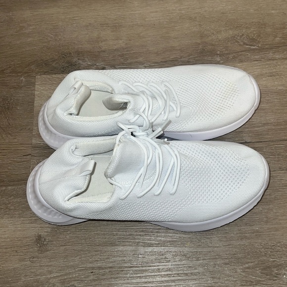 Shoes | New Plain White Brandless Mens Sneaker European Athletic Shoe ...